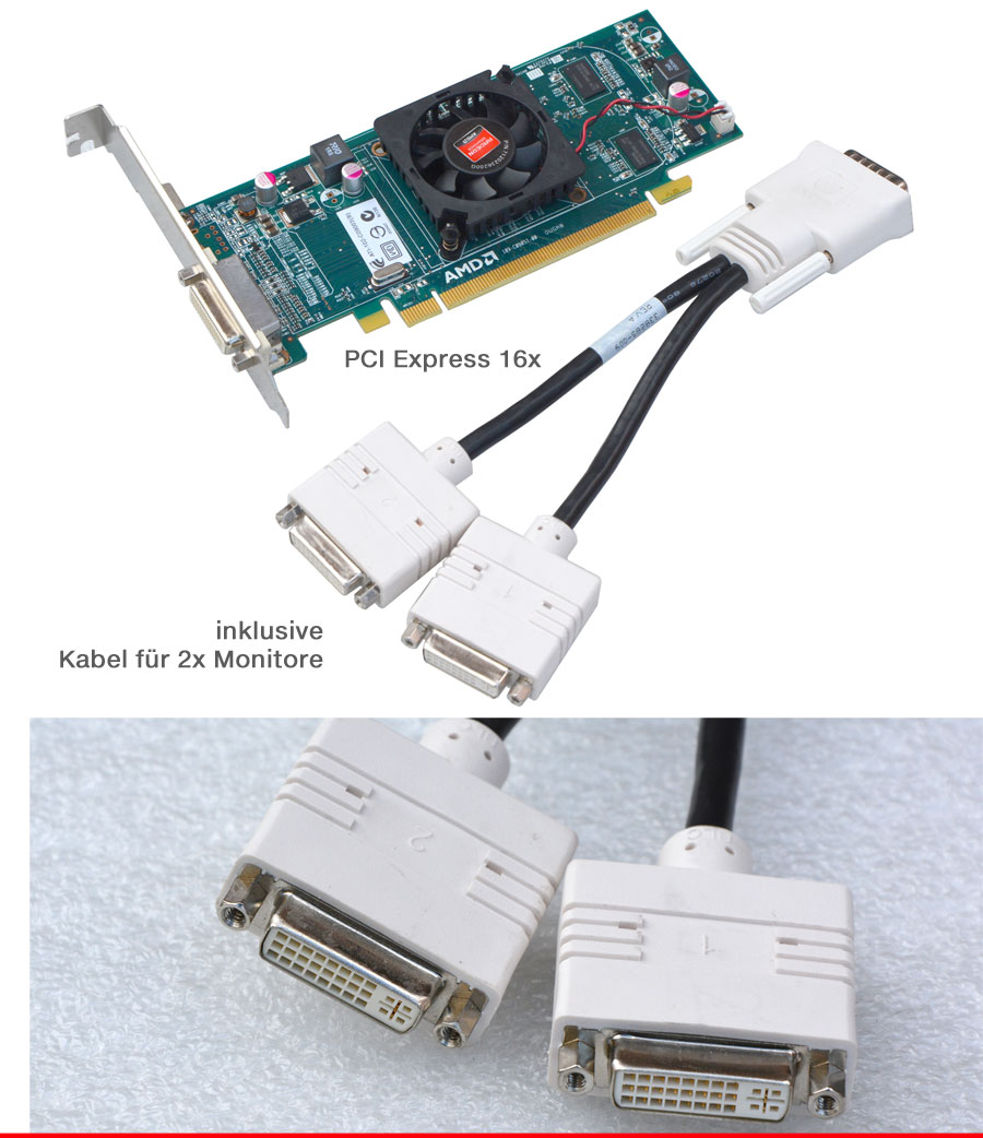 512MB Ati-Radeon HD5450 Pcie 16xDUAL Head Graphiccard For 2x DVI ...