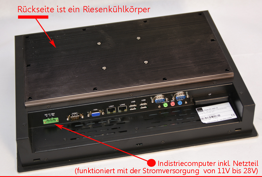 15" 38CM TOUCHSCREEN PANEL HEMATEC PC HAN 15 3x RS-232 MOTHERBOARD ASB ...