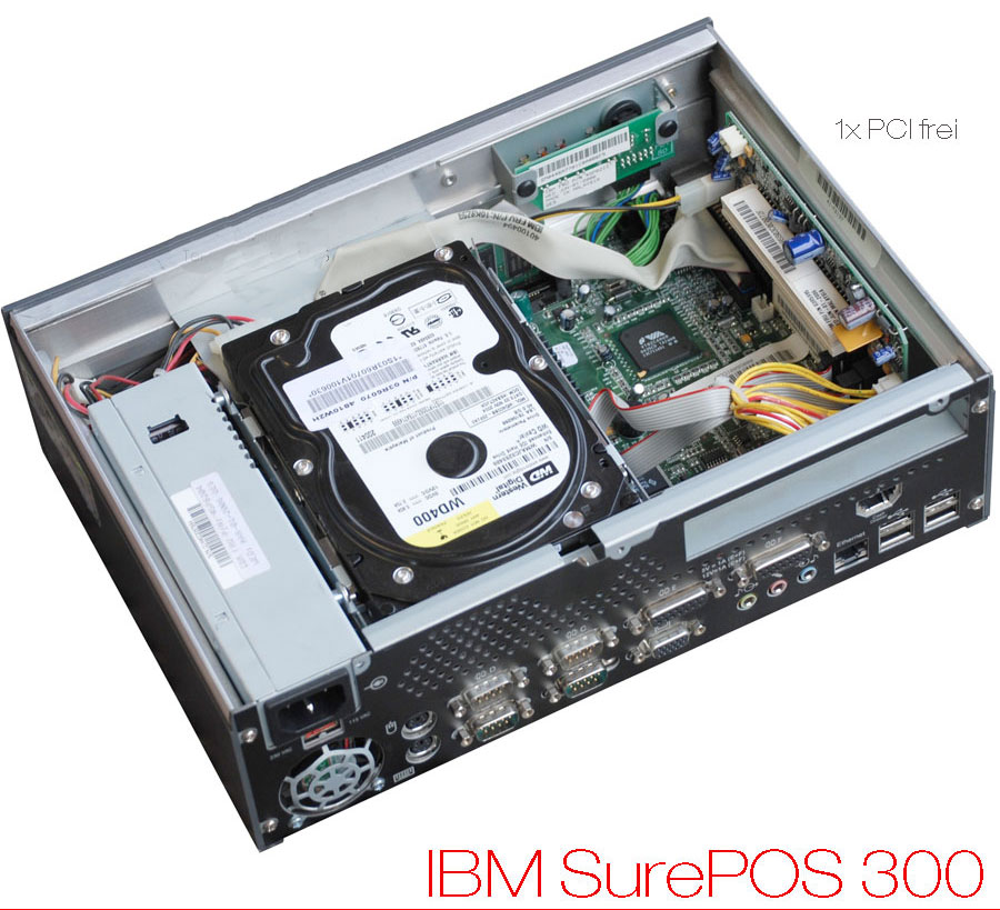 Computer Chassis From Till IBM Surepos 300 4810-W2H Pos PC 2xRS232 #K13 ...