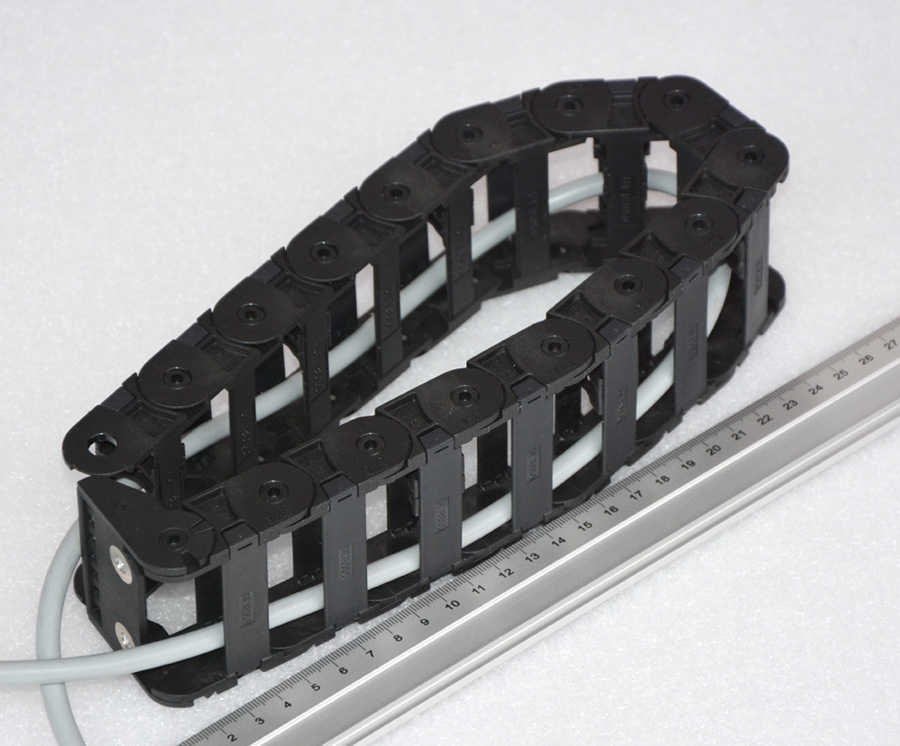 Cable Routing 20x60mm 52cm Flexible Conduit Cable Carriers Chain Mount ...