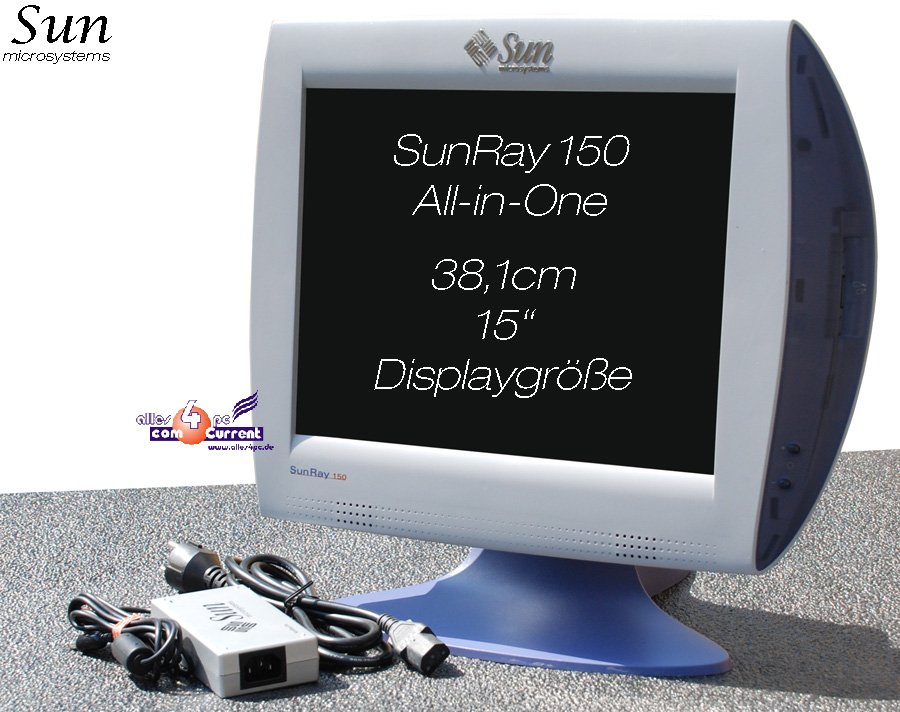 38,1cm 15", Thin All-in-One Computer SUN MICROSYSTEMS SUNRAY 150 -104 ...