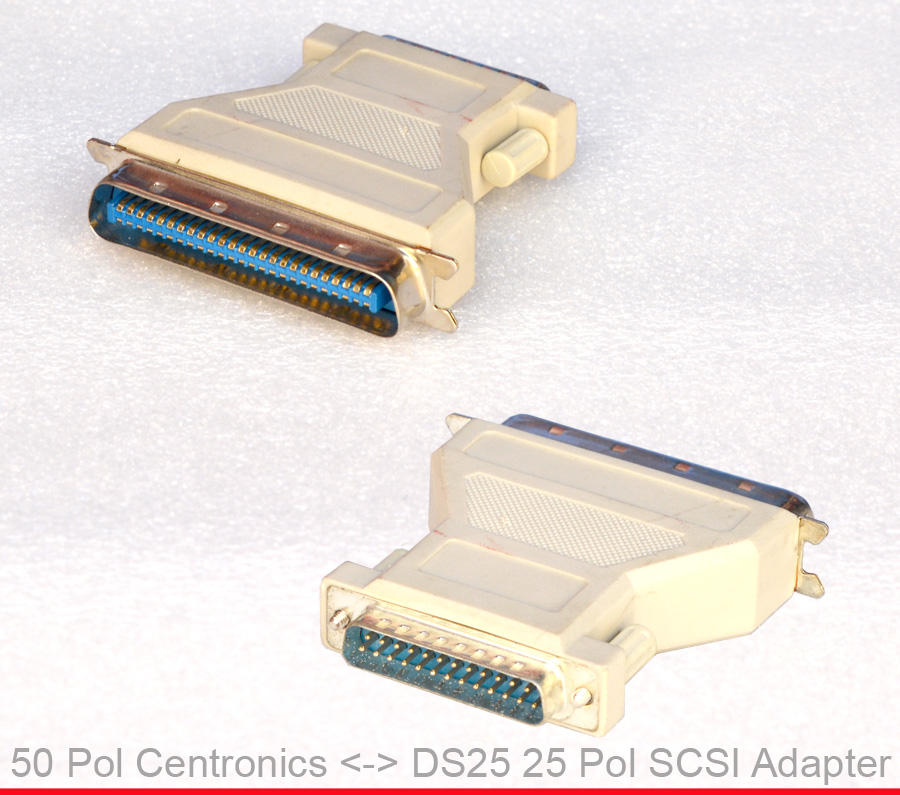 SCSI Adapter Centronics 50-PIN 50 Pin DS 25 Pin Male O814 | eBay